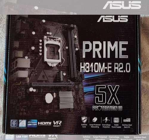 Продам или Обмен новая asus prime H310M-E R2.0 LGA