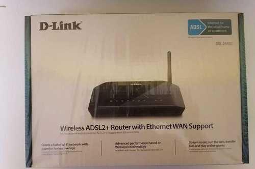 WiFi роутер Dlink DSL-2640U новый
