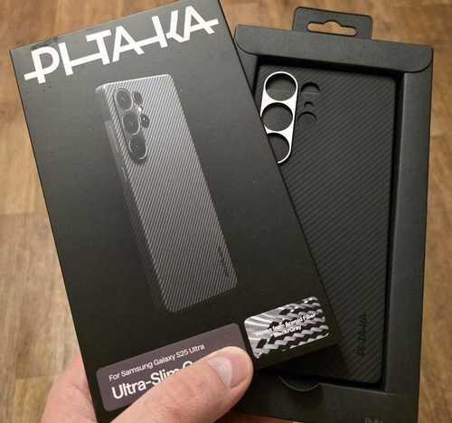 Pitaka black/gray for Galaxy S25 ultra