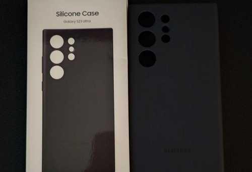 Samsung Silicone Case для Galaxy S23 Ultra, Черный