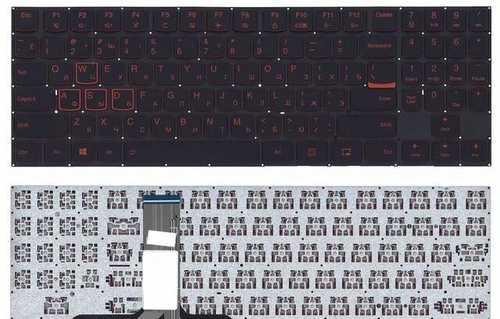 Клавиатура для Lenovo Y520, Y520-15IKB черная (кно