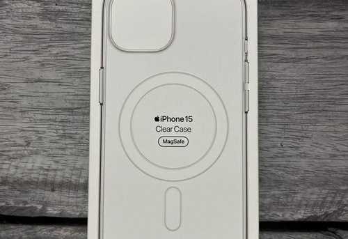 Чехол iPhone 15 Clear Case Magsafe оригинал