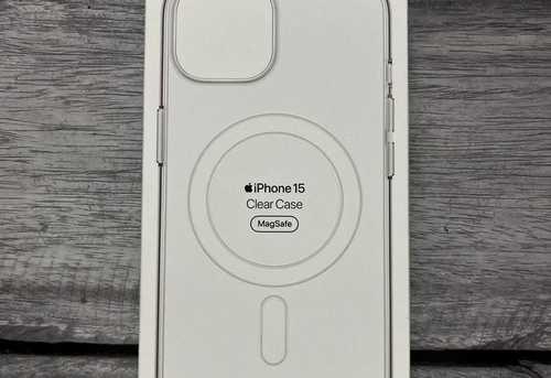 Чехол iPhone 15 Clear Case Magsafe оригинал