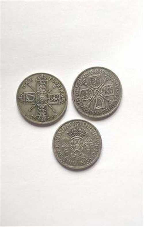 Монеты Великобритании, серебро