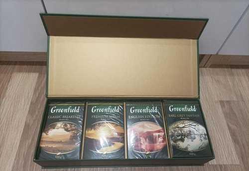 Подарочный набор черного листового чая Greenfield