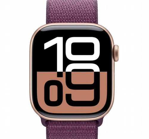 Умные часы Apple Watch Series 10 42mm Aluminum Case with Sport Loop Rose Gold/Plum