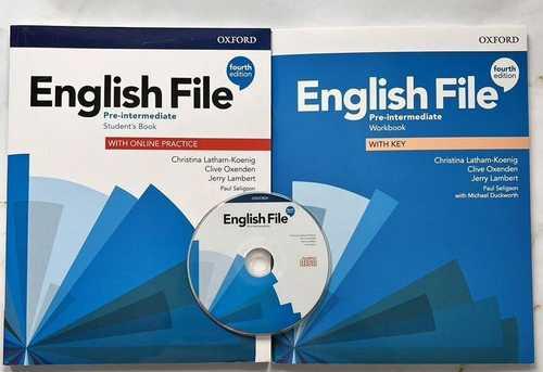 English File Pre-intermediate fourth edition новые