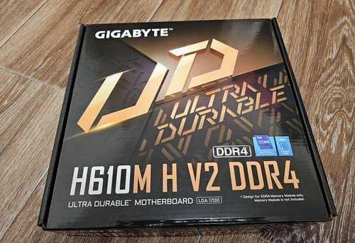 Материнская плата gigabytе h610M H V2 DDR4 новая