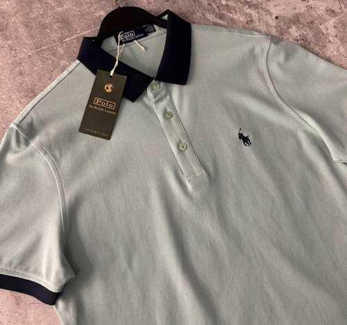 Футболка поло Polo Ralph Lauren светлая мужская