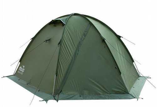 Палатка 3-х местная Tramp Rock 3 V2 зеленая