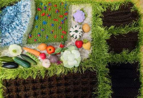 Развивающий коврик + набор овощей