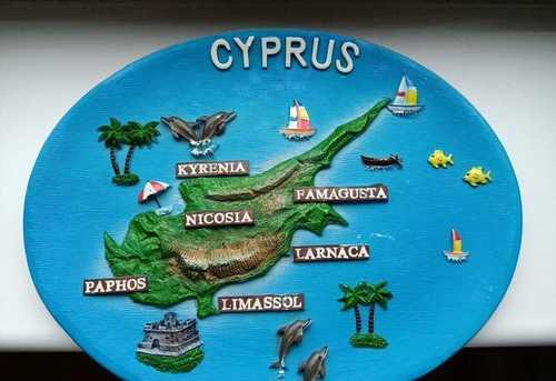 Тарелка настенная Кипр
