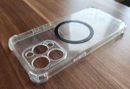 Чехол на iPhone 15 pro max с магнитным кольцом
