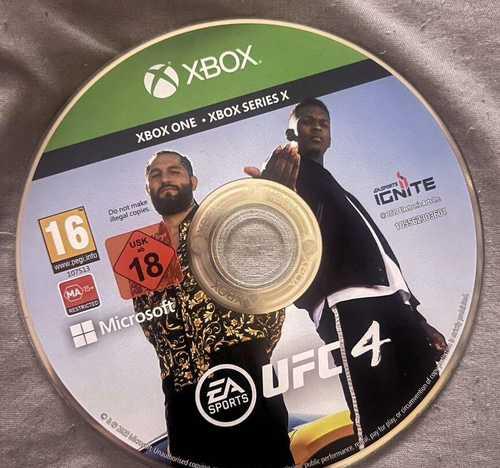 Диск UFC 4 xbox one