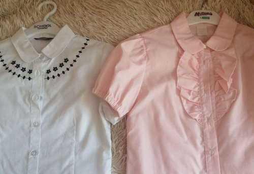 Новые школьные блузы рубашки р. 140-146