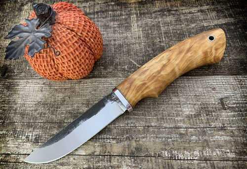 Охотничий нож ручной работы из кованой стали Х12мф