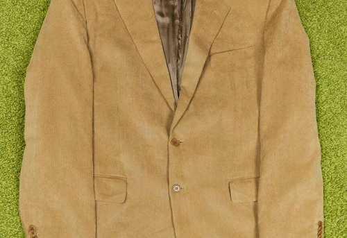 Винтажный вельветовый пиджак Cortefiel р-р 60