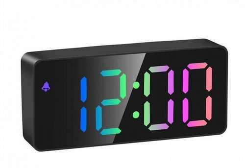Часы настольные RGB (будильник, температура, дата)