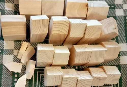 Заготовки из дерева (домики). Набор 35 штук
