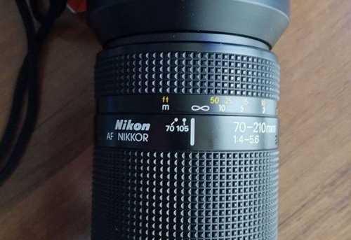 Объектив Nikon AF Nikkor 70-210mm 1:4-5.6