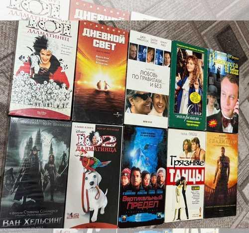 Видеокассеты VHS новые и с фильмами