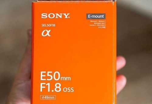 Sony fe 50mm f1.8 новый