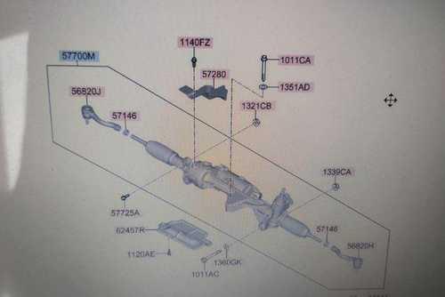 577002J700 Рулевая рейка Kia Mohave 2019- н.в