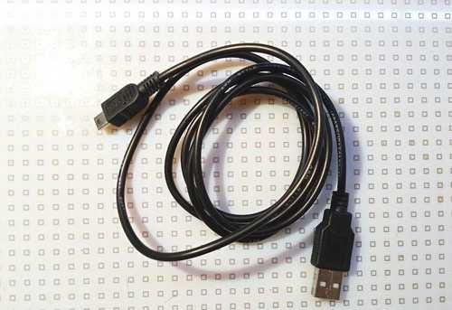 Кабель miniUSB - USB, черный, 1,23 м