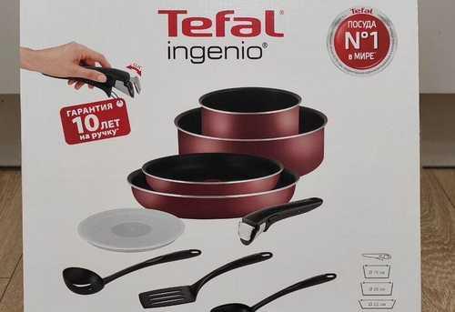 Набор посуды Tefal ingenio Red 9 предметов
