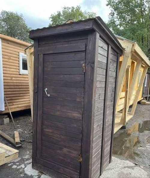 Туалет деревянный с рундуком