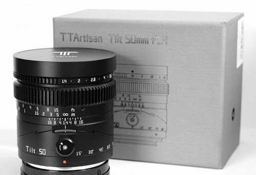 TTartisan 50mm F1.4 Tilt Full Frame для Canon EOS