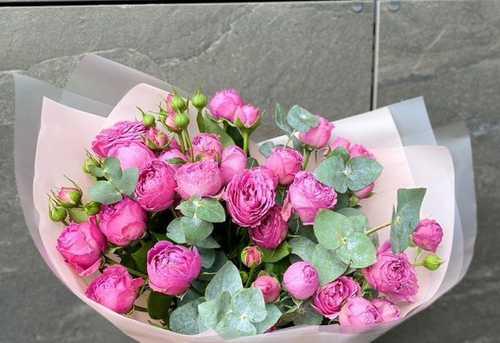 Пионовидные розы букет кустовые доставка цветов