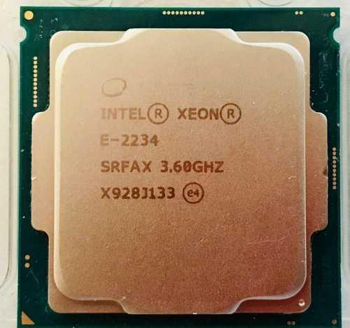 Процессор Intel Xeon E-2234 (3.6GHz/8M) (srfax) LGA1151