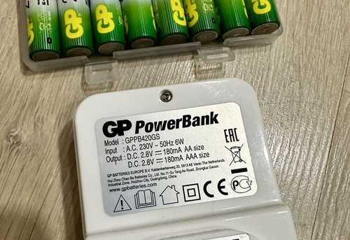 Аккумуляторы аа GP 2700 mAh с зарядным устройством