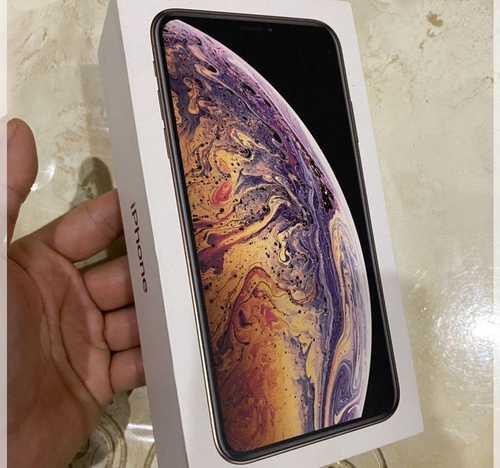 Коробка от iPhone xs max gold 64 GB оригинал