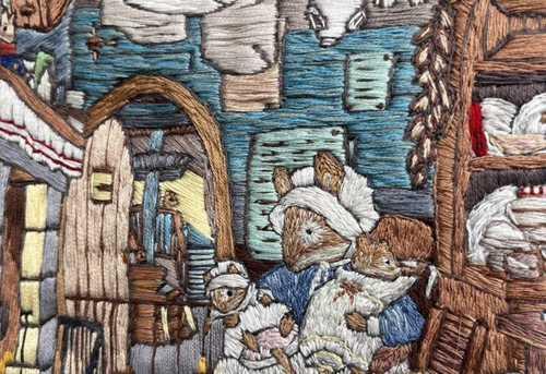 Вышивка картина Ежевичная поляна, Джилл Барклем