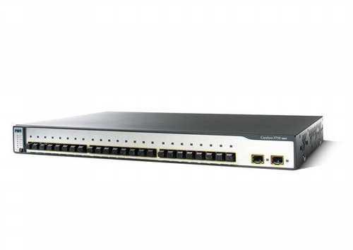 Коммутатор (свич) Cisco WS-C3750-24FS-S C ндс