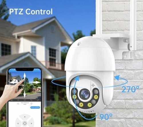 Уличная камера видеонаблюдения Wi-Fi PTZ 3MP zoom
