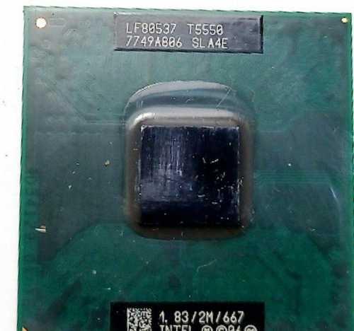 Процессор для ноутбука Intel Core 2 Duo T5550(SLA4