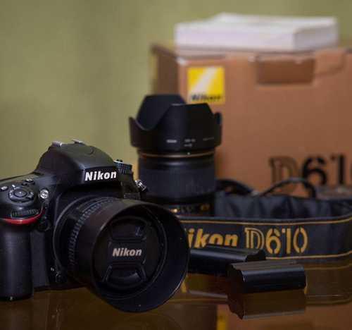 Фотокамера Nikon D610, объективы 28мм, 50 мм, пере