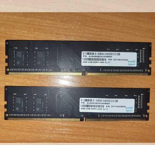 Оперативная память Apacer DDR4 4Gb CL17