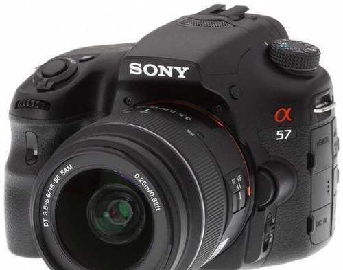 Sony A57(18-55мм) Сумка+4гб+З/устр+Ремень+Коробка