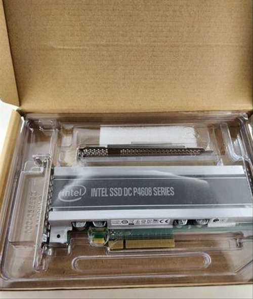 Новый SSD pcie Intel P4608 6.4 Gen3 x8