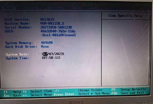Ноутбук 15.4" Sony VAIO VGN-NR11SR, 200 ГБ, Core 2 Duo T5250, RAM 2 ГБ, Intel GMA X3100