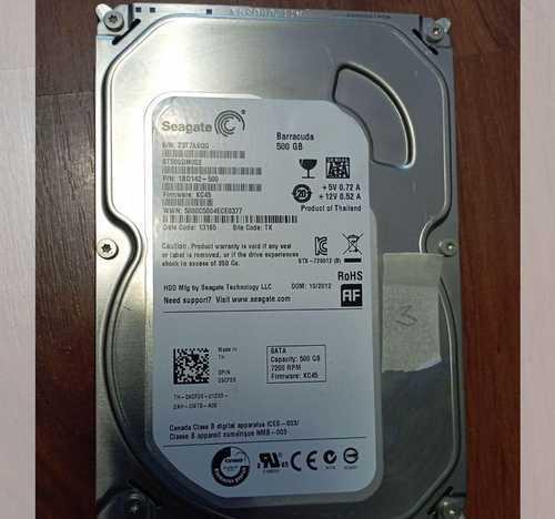 Жесткий диск seagate 500gb