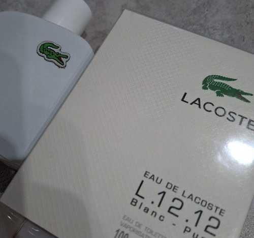 Мужской парфюм Lacoste L.12.12 Blanc - Pure 100 ml