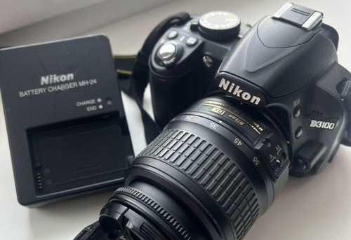 Фотоаппарат Nikon d3100+объектив 18-55mm 1.02