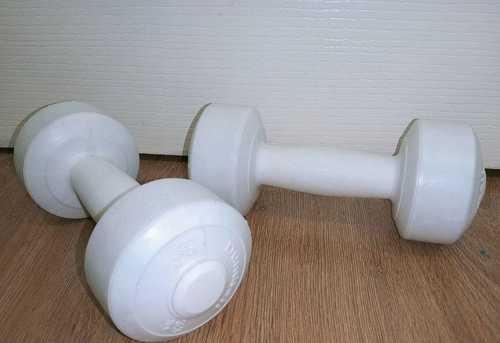 Гантели пластиковые 1,5 кг. Dumbell