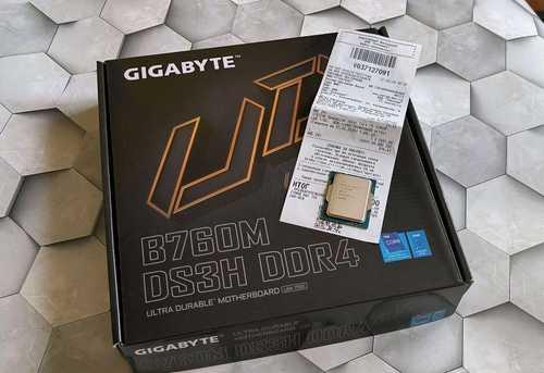 Связка Gigabyte B760M / 12400F