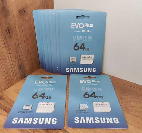 Карта памяти Samsung EVO Plus 64gb